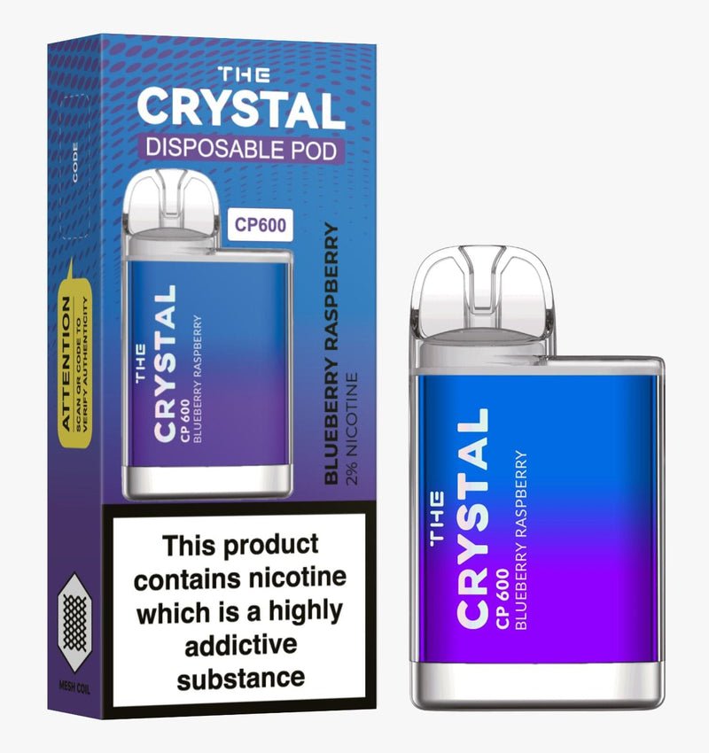 The Crystal CP600 - Disposable Vape - Blueberry Raspberry - Box of 10 ...