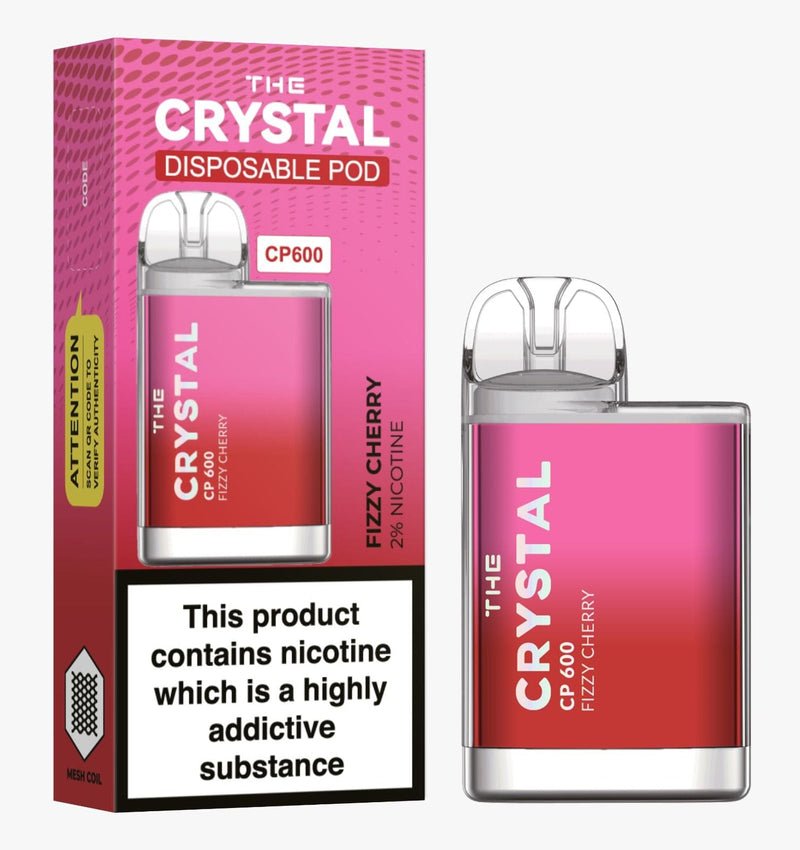 The Crystal CP600 - Disposable Vape - Fizzy Cherry - Box of 10 ...